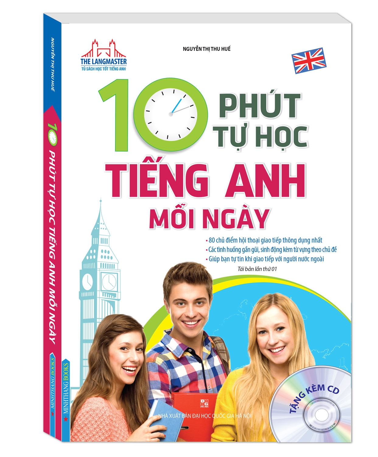 Sách The Langmaster - 10 Phút Tự Học Tiếng Anh Mỗi Ngày - Kèm CD (Tái Bả - FAHASA.COM
