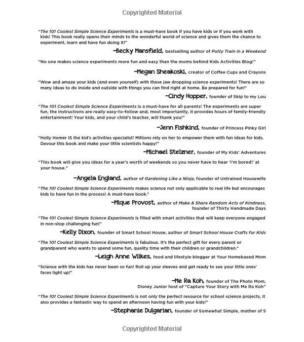 101 Coolest Simple Science Experiments