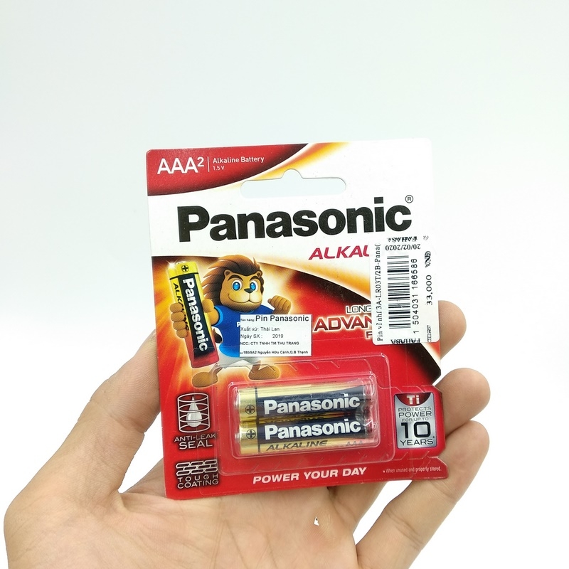 Pin Panasonic Alkaline AAA 1.5V LR03T/2B (2 Viên) - FAHASA.COM