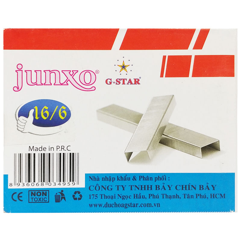 Hộp Kim Bấm Gỗ 16/6 - Junxo 1006F - FAHASA.COM