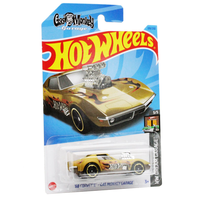 Siêu Xe Hot Wheels C4982 - 139/250 - 68 CORVETTE - GAS MONKEY GARAGE