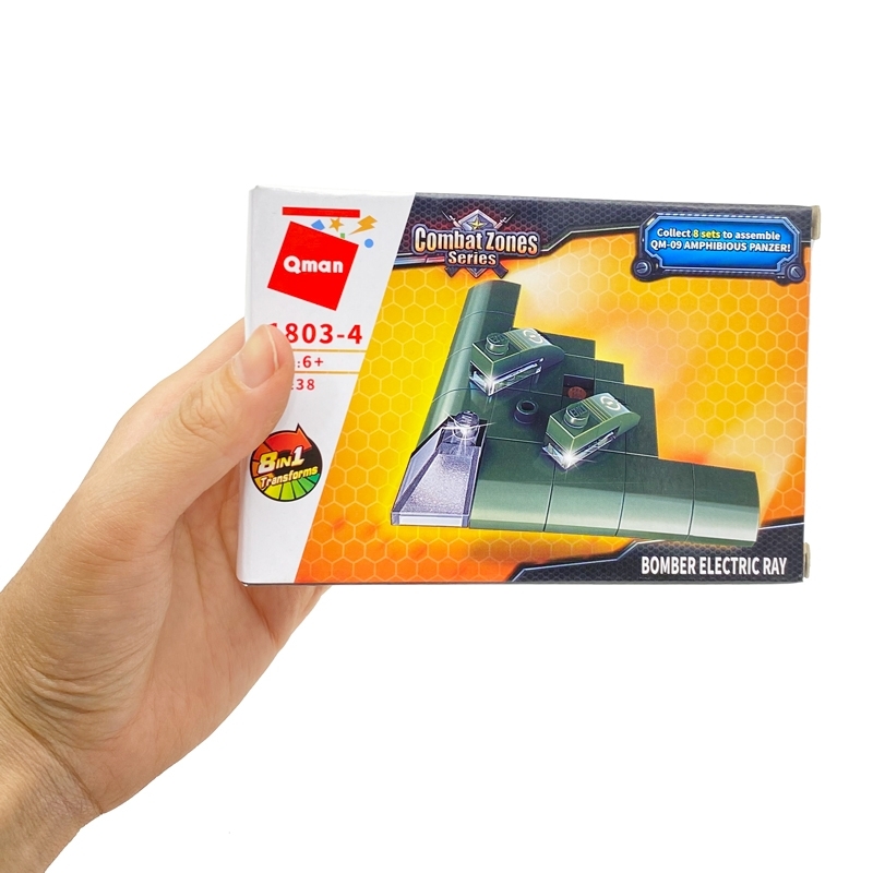 Đồ Chơi Lắp Ráp Chiến Xa Lội Nước - Qman 1803-4 - Bomber Electric Ray (38 Mảnh Ghép)