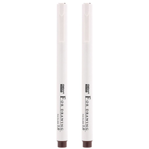 Vỉ 2 Bút Vẽ Kỹ Thuật 1.0 mm - Marvy 4600-18 - Dark Brown - FAHASA.COM