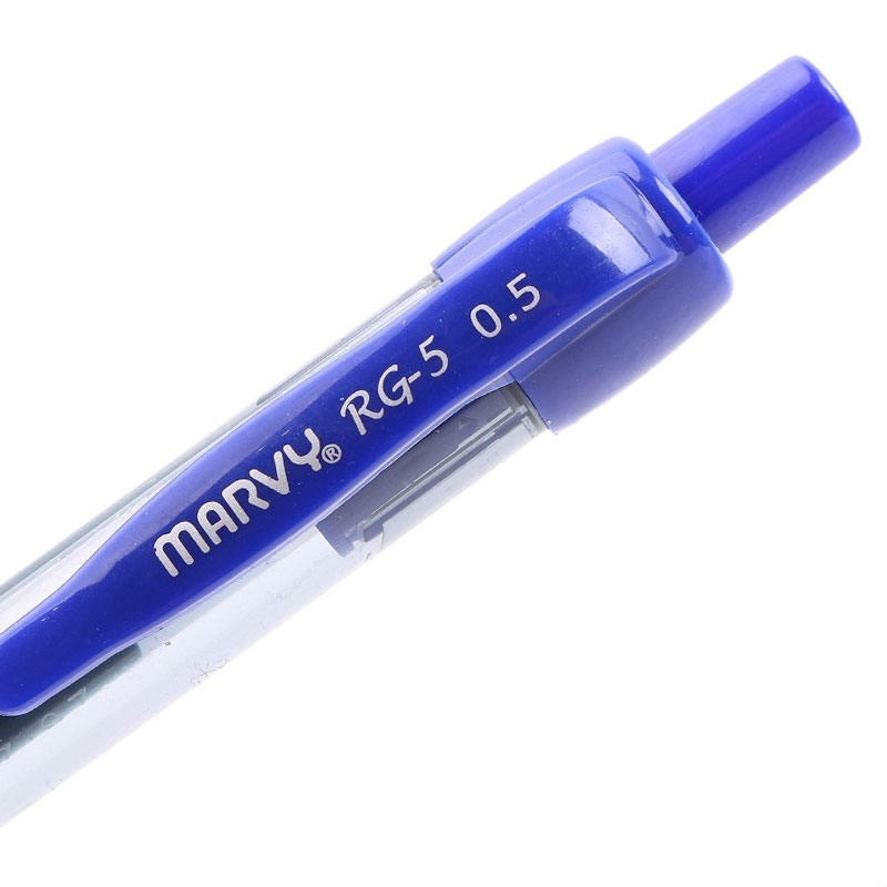 Vỉ 3 Bút Gel Bấm 0.5 mm - Marvy RG-5 - Mực Xanh