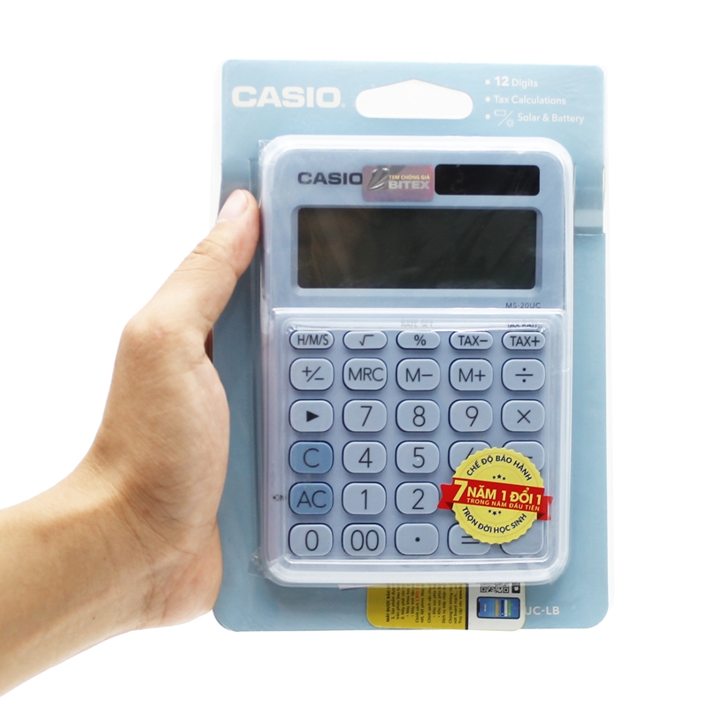 Máy Tính Văn Phòng Casio MS20UC-LB - FAHASA.COM
