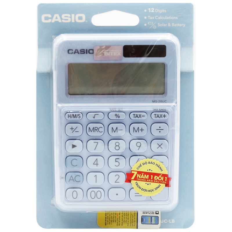 Máy Tính Văn Phòng Casio MS20UC-LB - FAHASA.COM
