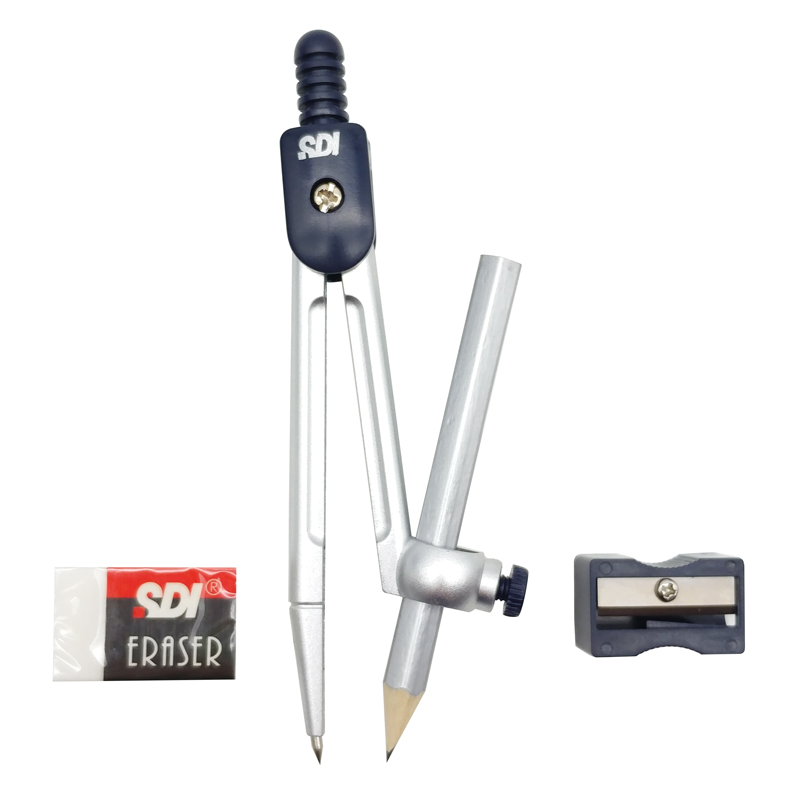 Bộ Compa 8 Món - Bút Chì Gỗ - SDI 0603A - FAHASA.COM