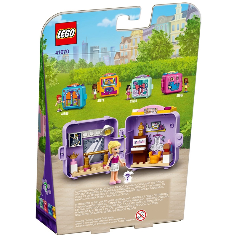 Đồ Chơi Lắp Ráp LEGO Friends 41670 - Stephanie's Ballet Cube (60 Mảnh Ghép)