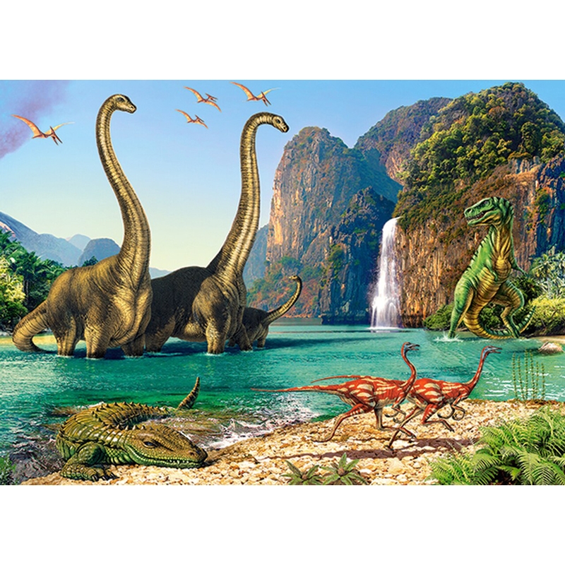 Xếp Hình Puzzle 3D Chủ Đề In The Dinosaurus World 60 Mảnh - Castorland ...