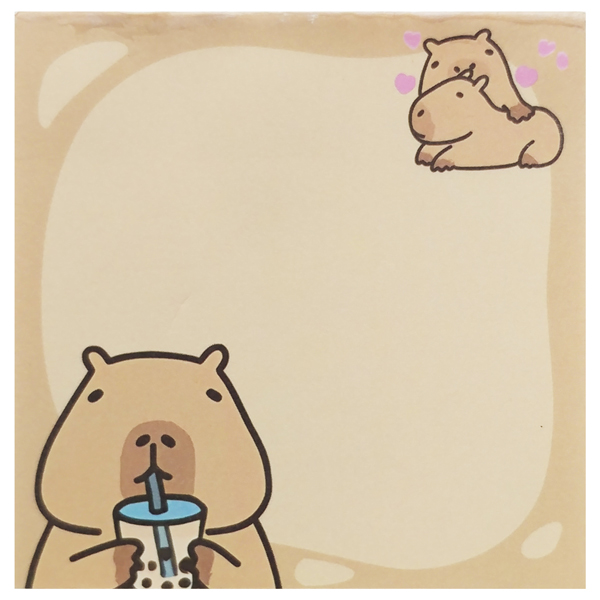 Giấy Note Capybara 13 x 9 cm - WanLongDa NBY750H-32 - Mẫu 2 (100 Tờ ...