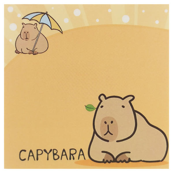 Giấy Note Capybara 13 x 9 cm - WanLongDa NBY750H-32 - Mẫu 3 (100 Tờ)