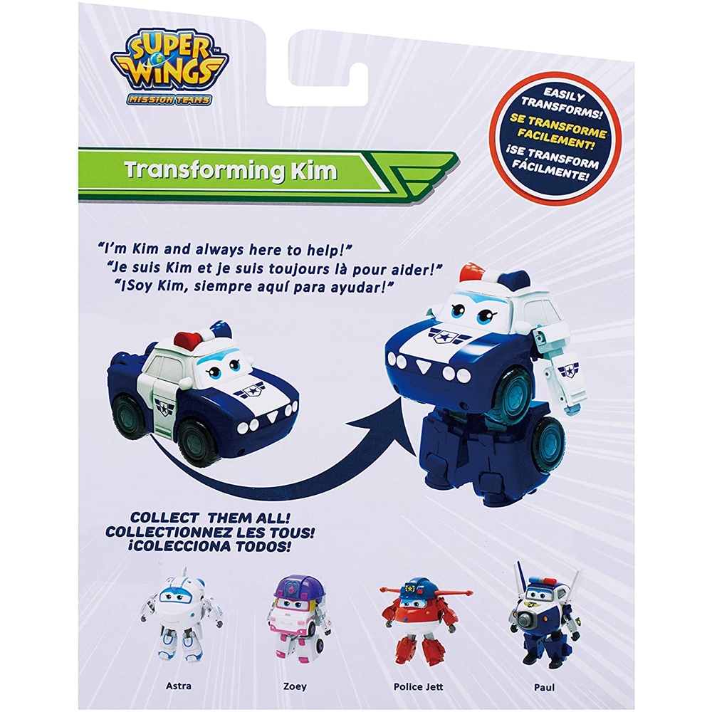Robot Biến Hình Máy Bay Cỡ Lớn - Kim Team Cảnh Sát - Super Wings EU730233