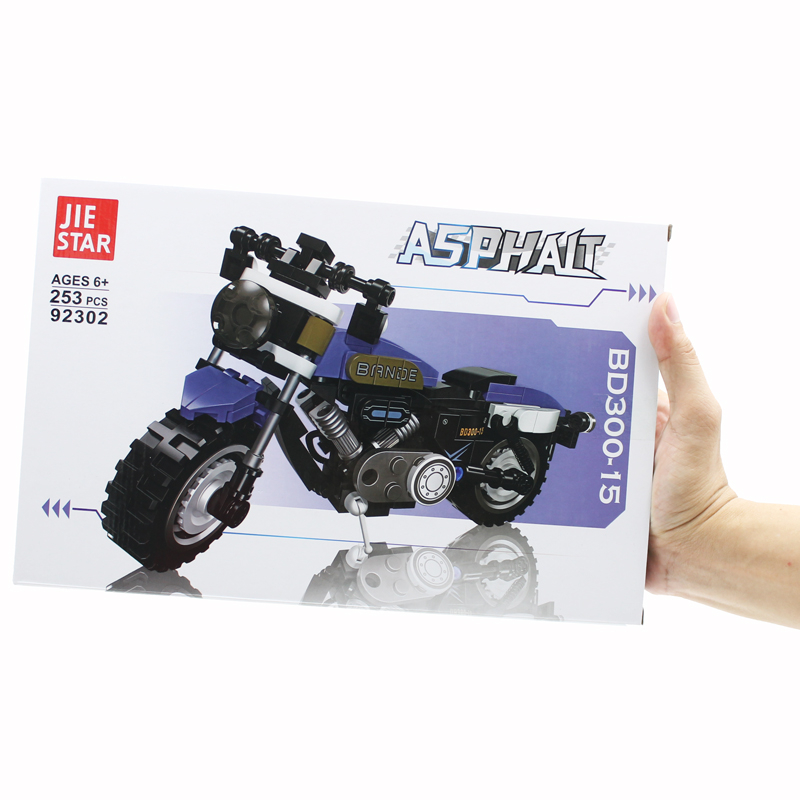 Đồ Chơi Lắp Ráp Xe Mô Tô Benda BD300-15 - Jie Star 92302 (253 Mảnh Ghép) - FAHASA.COM