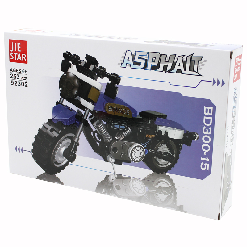 Đồ Chơi Lắp Ráp Xe Mô Tô Benda BD300-15 - Jie Star 92302 (253 Mảnh Ghép) - FAHASA.COM