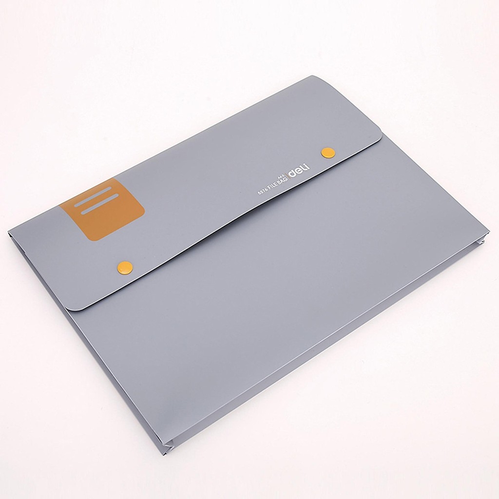 Cặp tài liệu 1 ngăn to 2 khuy bấm A4 Deli 5576 - FAHASA.COM