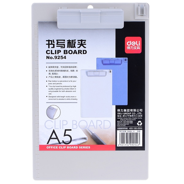 Bìa Trình Ký A5 - Deli 9254 - Màu Xám - FAHASA.COM