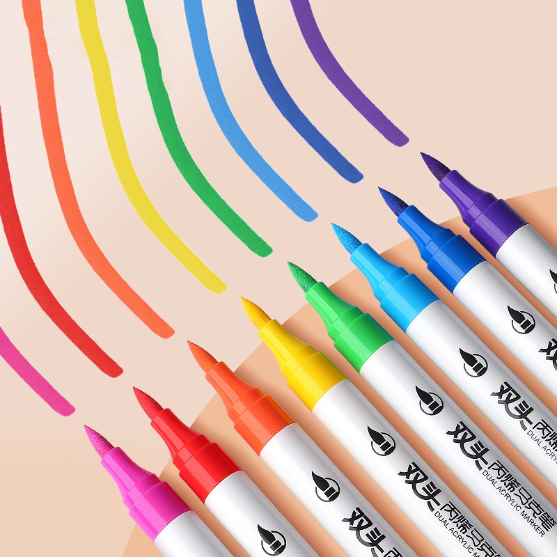 Hộp 24 Bút Lông Màu Acrylic Marker - Baoke MP2922-24 - FAHASA.COM