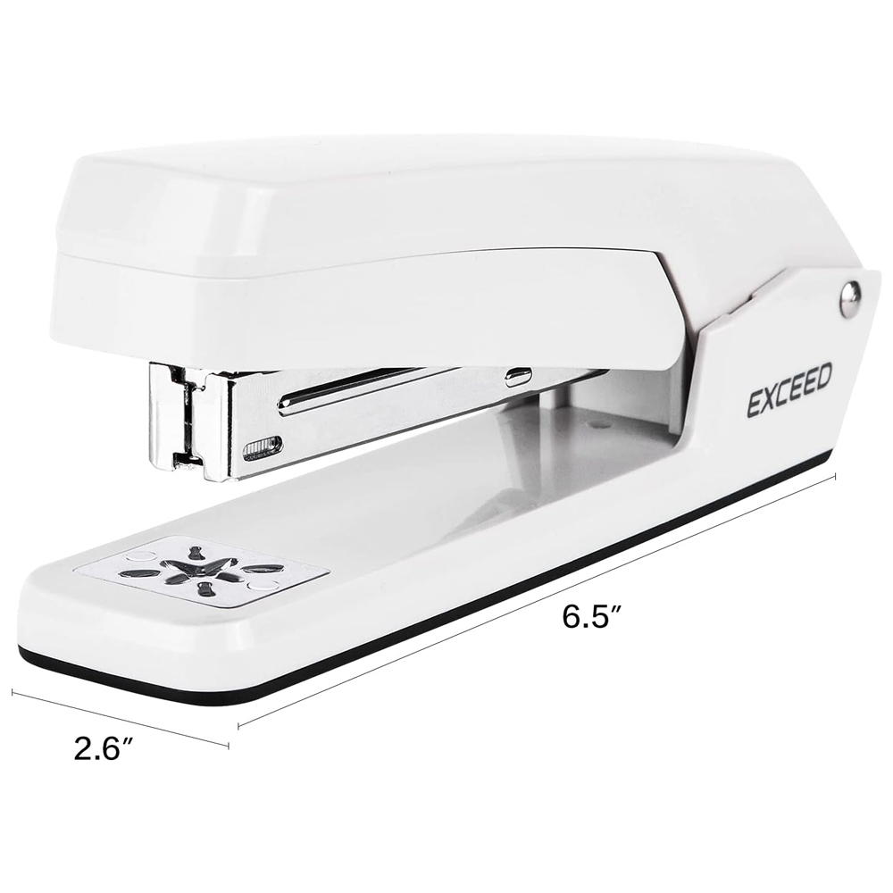 Bấm Ghim Lớn Số 12 Xoay 360° - Deli E0434 - Màu Trắng - FAHASA.COM