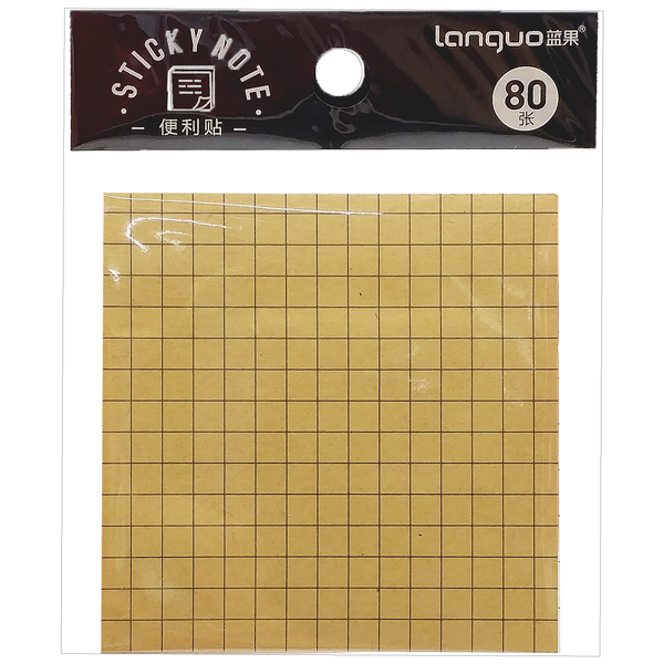 Giấy Note 8 x 8 cm - languo LG-80658 (80 Tờ) - Mẫu 3 - Kẻ Vuông