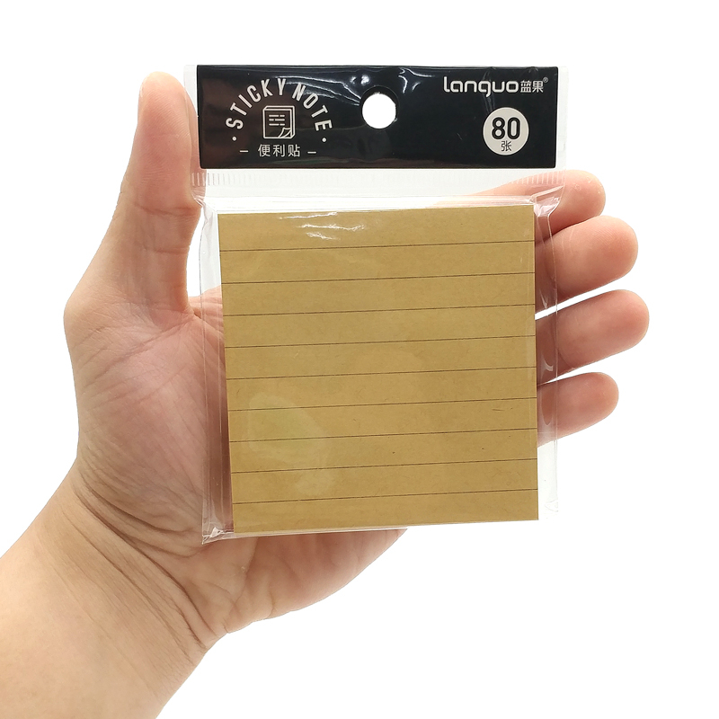 Giấy Note 8 x 8 cm - languo LG-80658 (80 Tờ) - Mẫu 4 - Kẻ Ngang ...