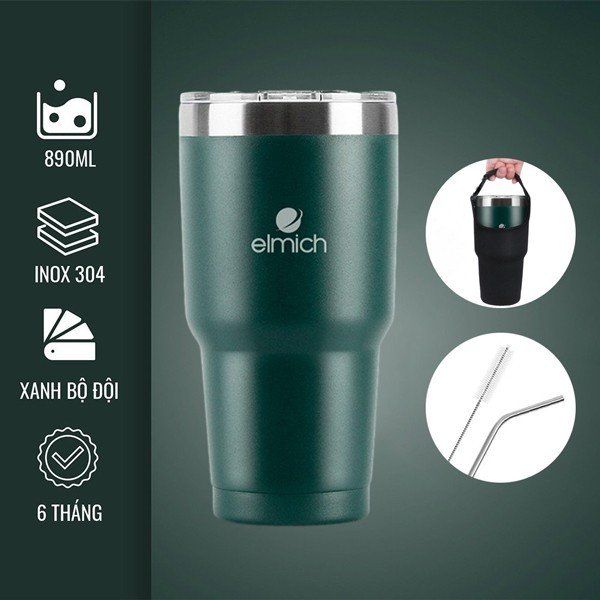 Cốc Giữ Nhiệt Inox 304 890 ml - Elmich El3677 - FAHASA.COM