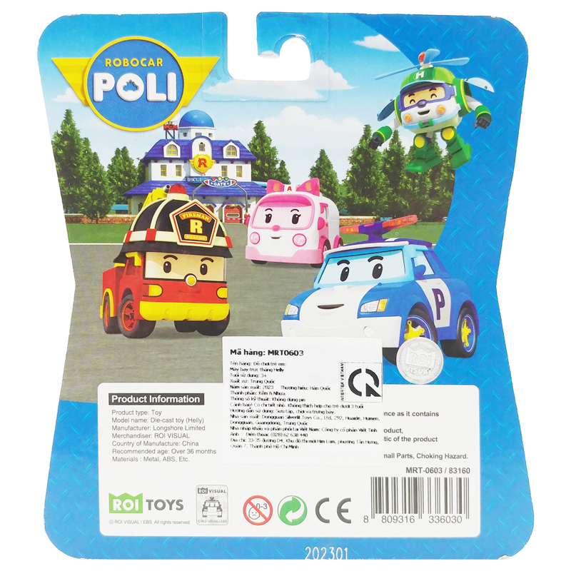 Đồ Chơi Mô Hình Máy Bay Trực Thăng Helly - Robocar Poli MRT0603 ...