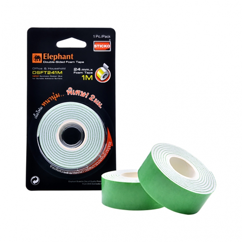 Băng Keo Mouse 2 Mặt 24 mm x 1 m - Elephant DSFT241M - FAHASA.COM