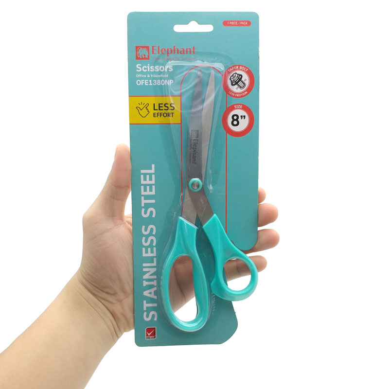 Kéo Văn Phòng 8 Inches - Elephant OFE1380NP - Xanh Mint