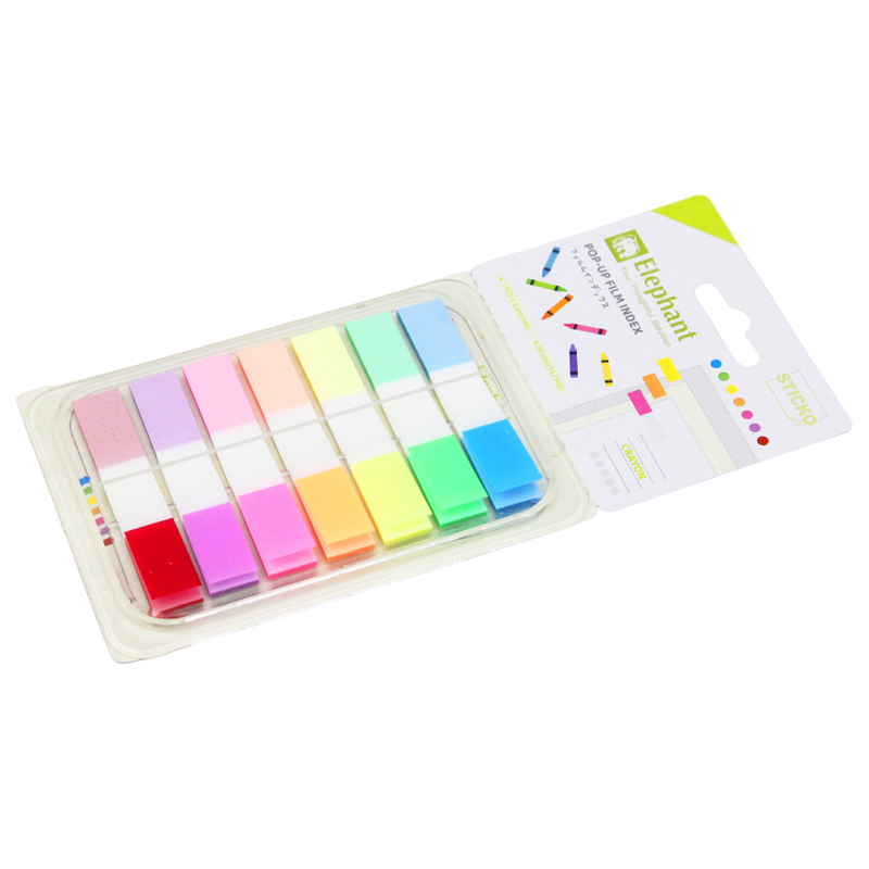 Giấy Note 7 Màu 45 x 8 mm - Elephant ELP24 - Crayon (140 Tờ) - FAHASA.COM