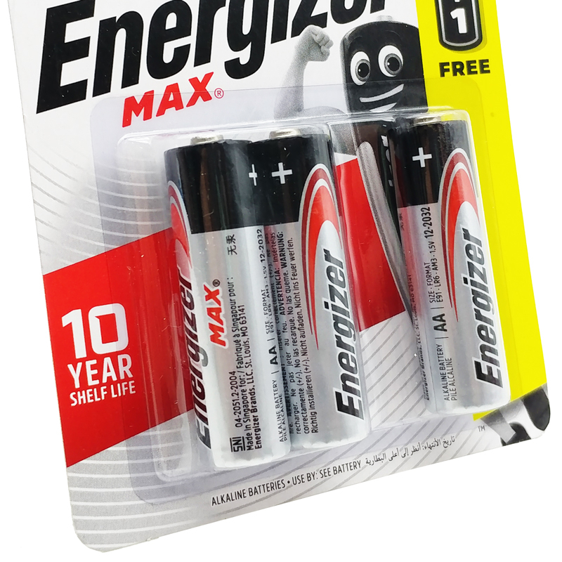 Vỉ 3 Viên Pin AA Max - Energizer E91 BP2+1 - FAHASA.COM