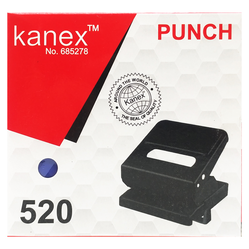 Bấm Lỗ 25 Tờ - Kanex Punch-520 - Màu Đen - FAHASA.COM