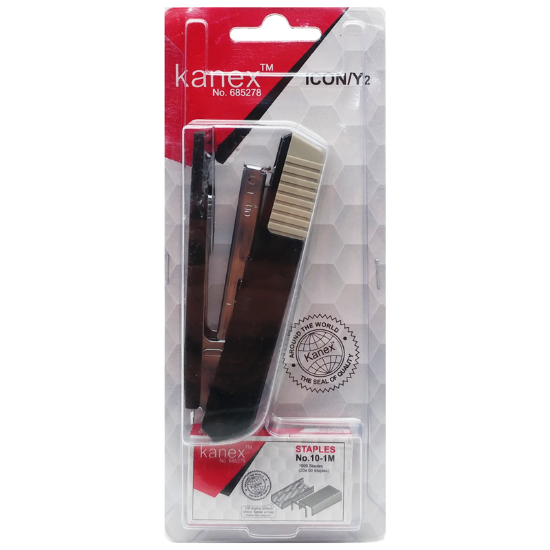 Bộ Bấm Kim & Kim Bấm Số 10 Vỏ Nhựa - Kanex ICON-10/Y2 - Màu Đen ...