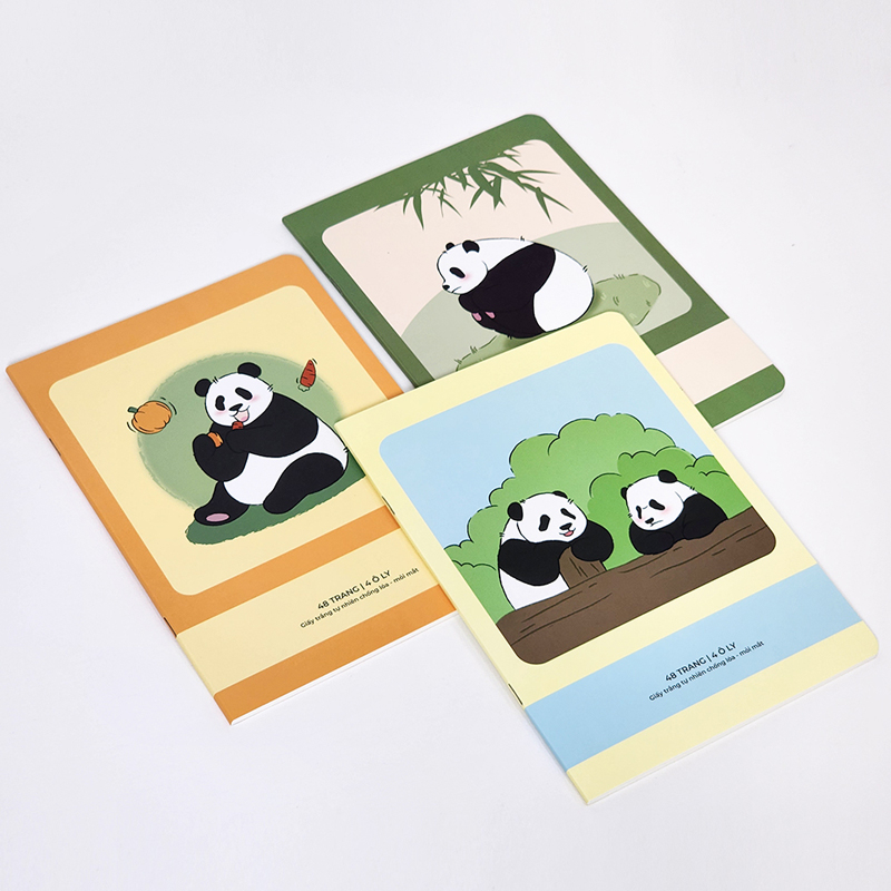 Tập Học Sinh Chống Lóa Fluffy Panda - Miền Bắc - 4 Ô Ly - 48 Trang ...