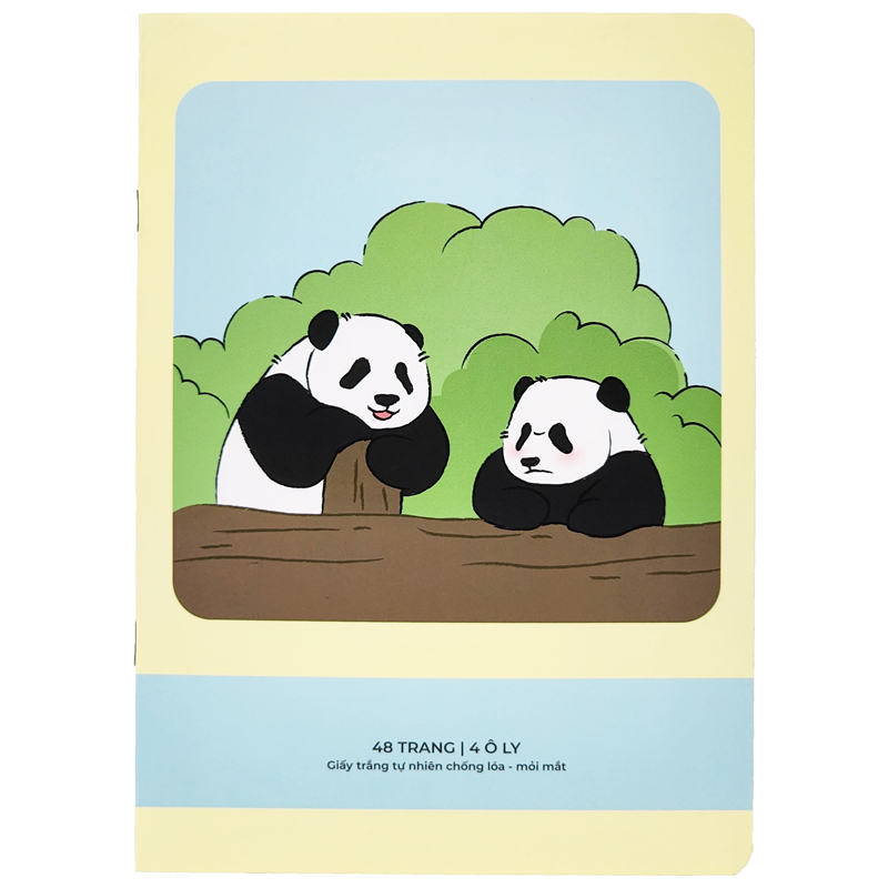 Tập Học Sinh Chống Lóa Fluffy Panda - Miền Bắc - 4 Ô Ly - 48 Trang ...