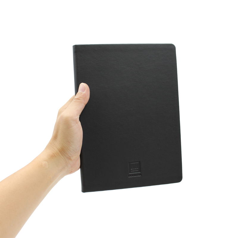 Sổ Da H-Book - A5 Kẻ Ngang 160 Trang ĐL 70g/m2 - Hồng Hà 4611 - Màu Đen