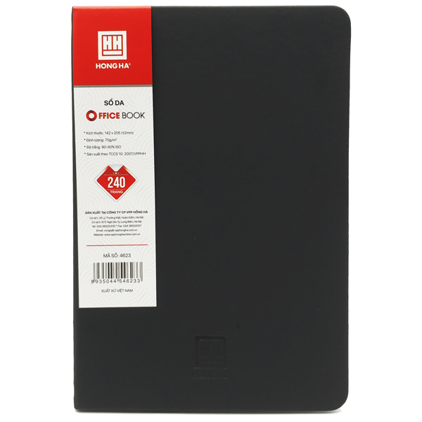 Sổ Da Officebook - A5 Kẻ Ngang 240 Trang ĐL 70g/m2 - Hồng Hà 4623 - Màu ...