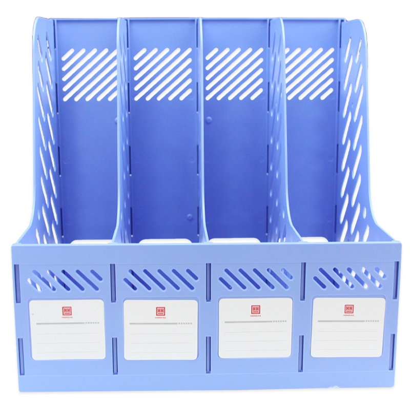 File Nan 4 Ngăn A4 S12 - Hồng Hà 6620 - Màu Xanh - FAHASA.COM