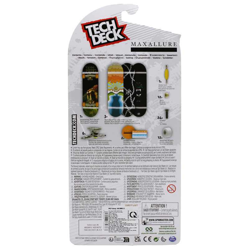 Đồ Chơi Bộ 4 Ván Trượt Tech Deck 6028815 - Mẫu 4 - Maxallure - FAHASA.COM