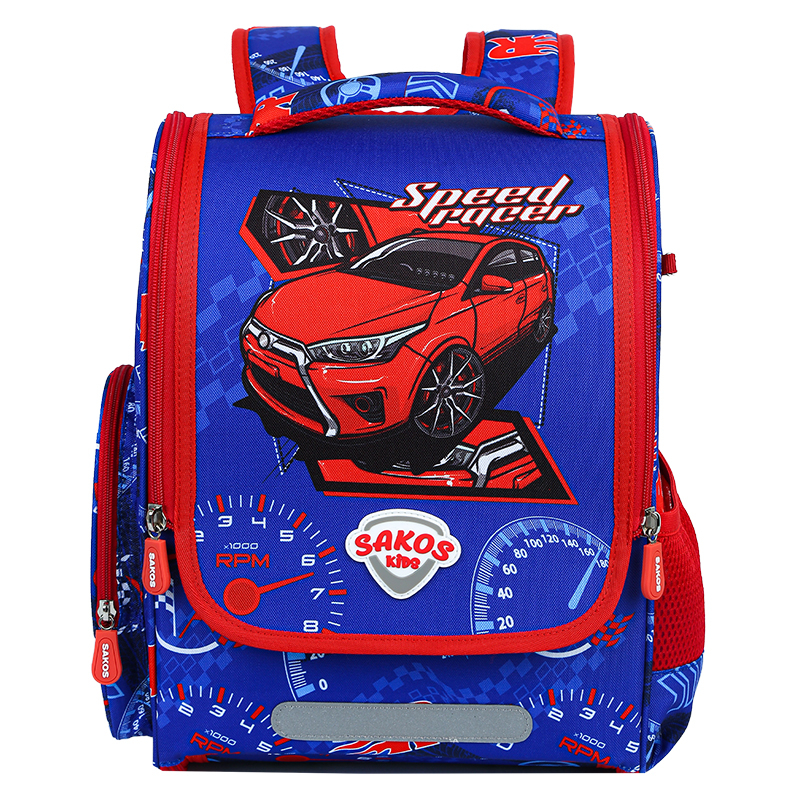 Ba Lô Học Sinh Chống Gù Siêu Nhẹ - Sakos Kid Jolly - Speed Racer (Mẫu ...
