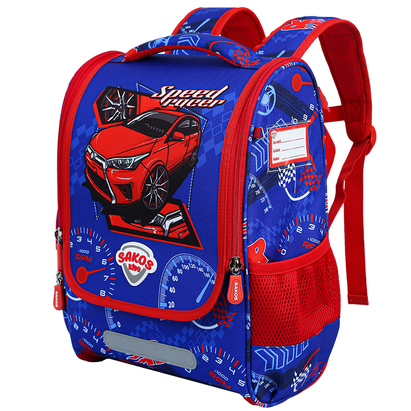 Ba Lô Học Sinh Chống Gù Siêu Nhẹ - Sakos Kid Jolly - Speed Racer (Mẫu ...