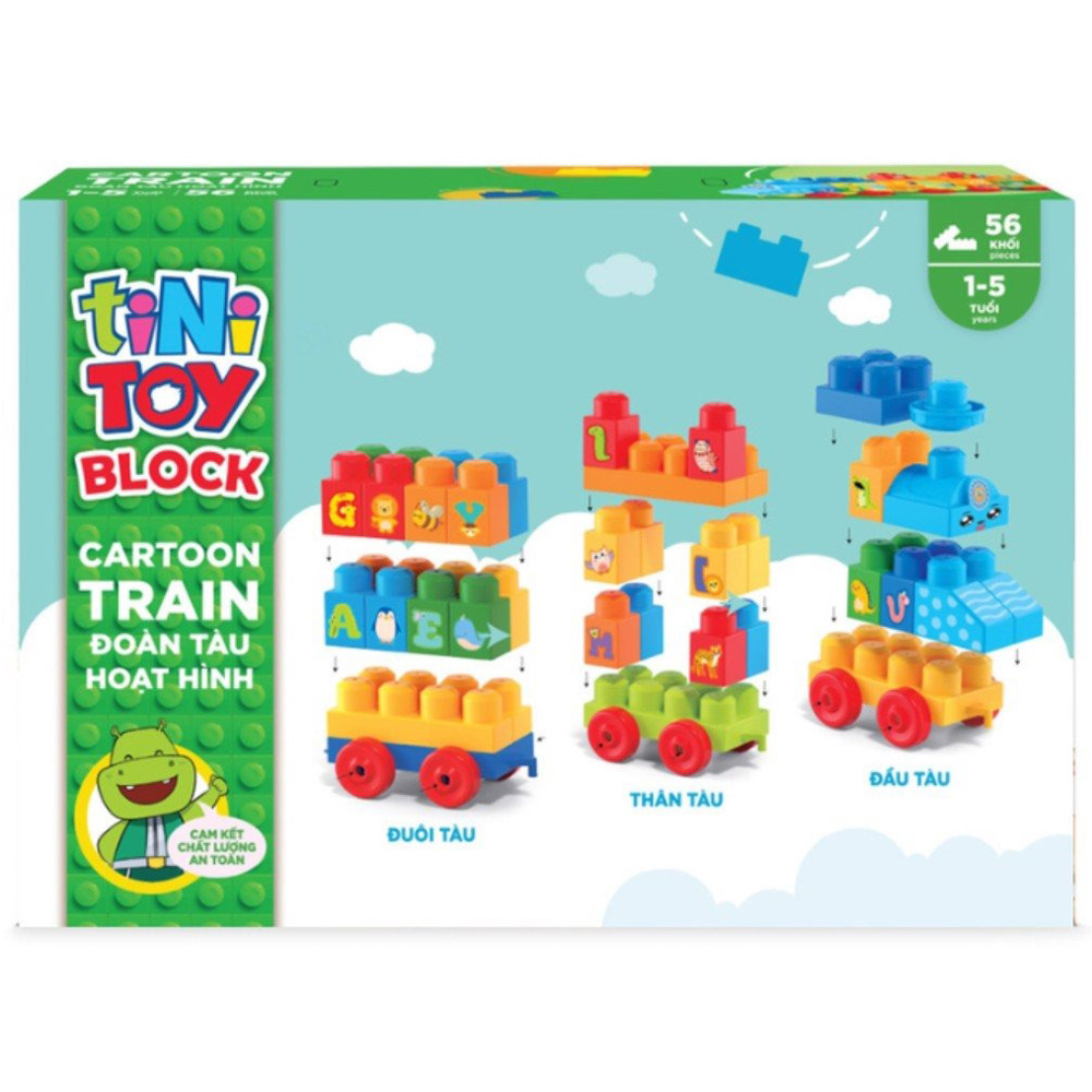 Đồ Chơi Lắp Ráp Đoàn Tàu Hoạt Hình Tinitoy Block Kt414401 56 Chi