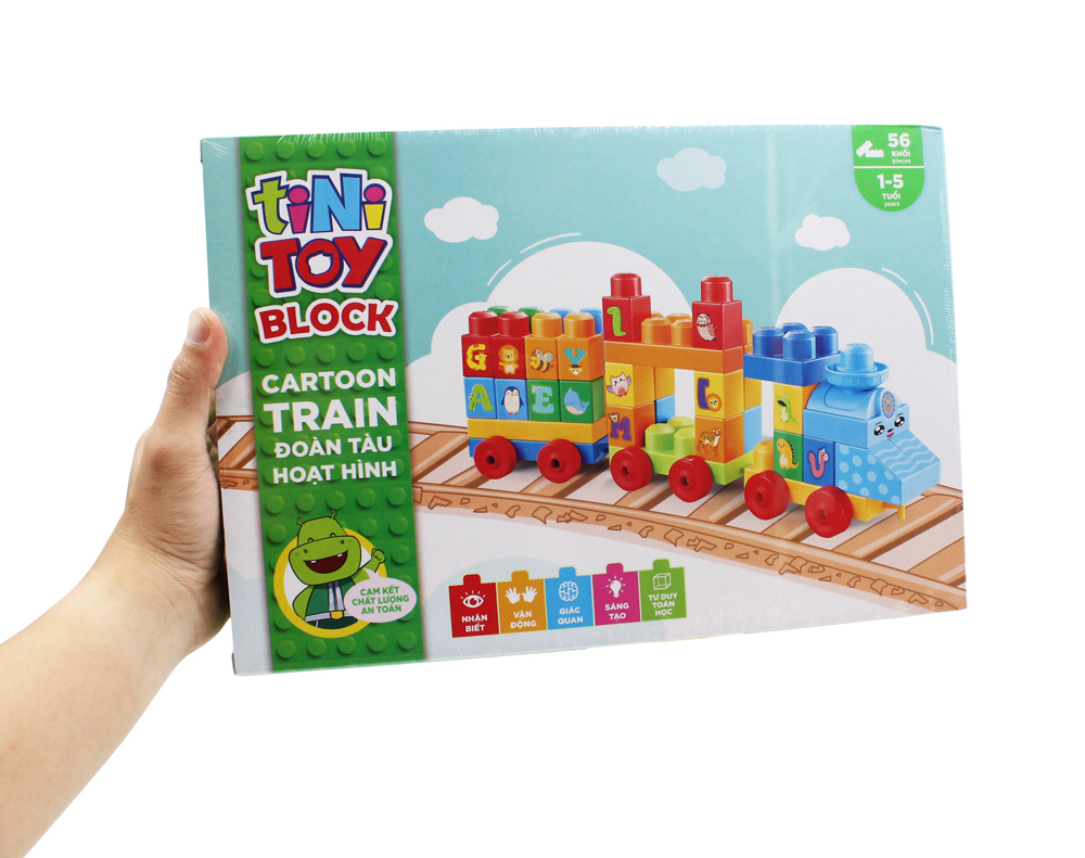 Đồ Chơi Lắp Ráp Đoàn Tàu Hoạt Hình Tinitoy Block Kt414401 56 Chi
