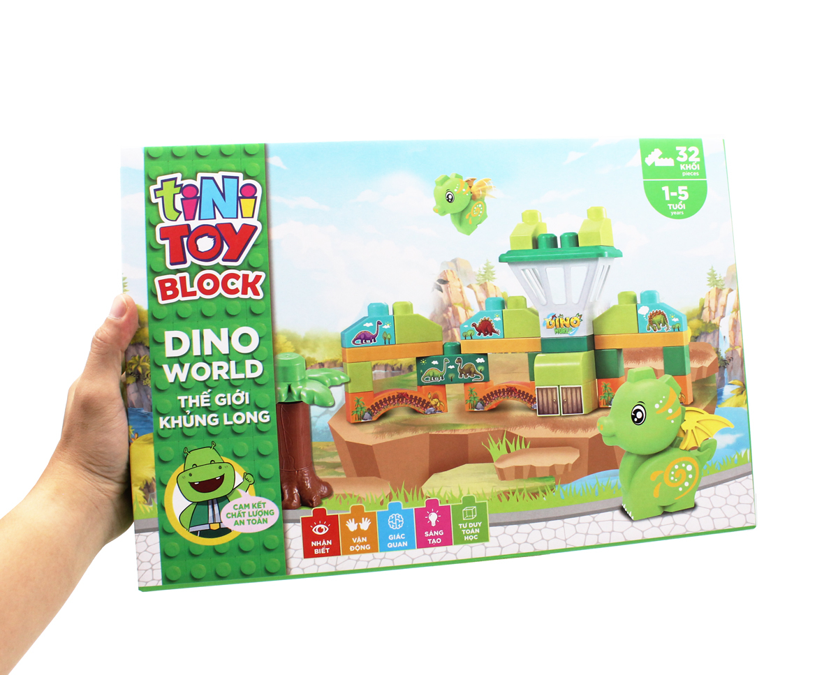 Đồ Chơi Lắp Ráp Thế Giới Khủng Long Tinitoy Block Kt276473 32 Chi
