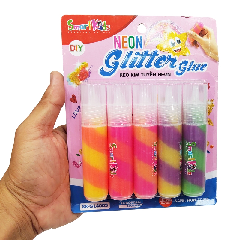 Keo Kim Tuyến Neon SK-GL4003 (5 Màu/Vỉ) - FAHASA.COM