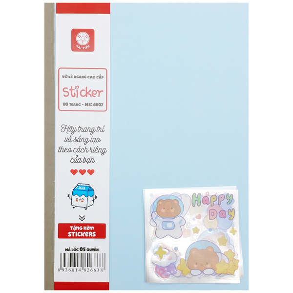 Lốc 5 Tập Kẻ Ngang 80 Trang 70 gsm - Kèm Sticker Ngẫu Nhiên - Hải Tiến ...