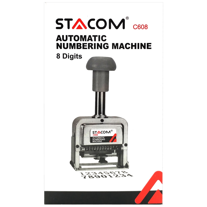 Dấu Bấm Số Nhảy - 8 Số - Stacom C608 - FAHASA.COM