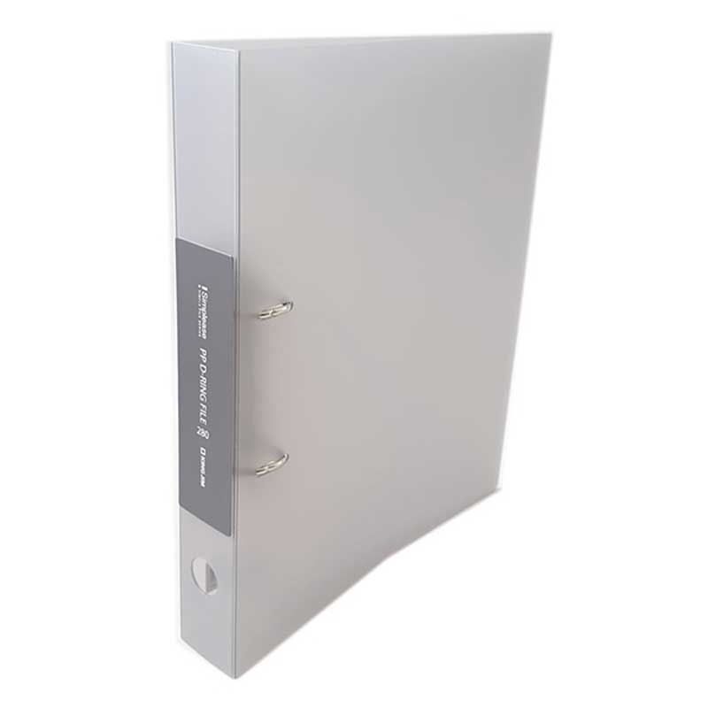 Bìa Còng Nhựa D-Ring KingJim A4S 30mm 692TGSV - Gray