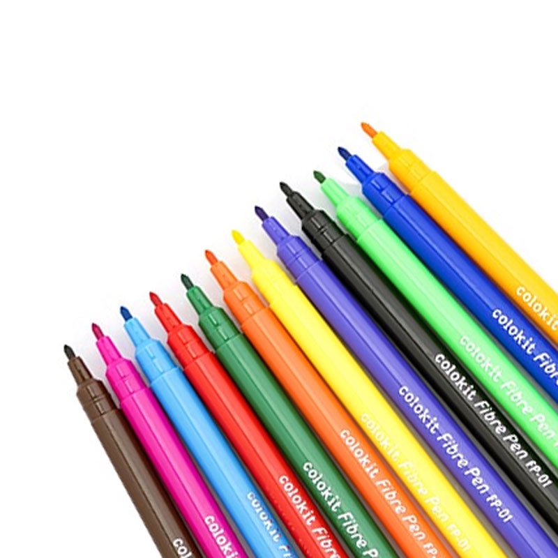 Bộ Bút Lông Màu Color Pen WinQ FP-01 (12 Màu) - FAHASA.COM