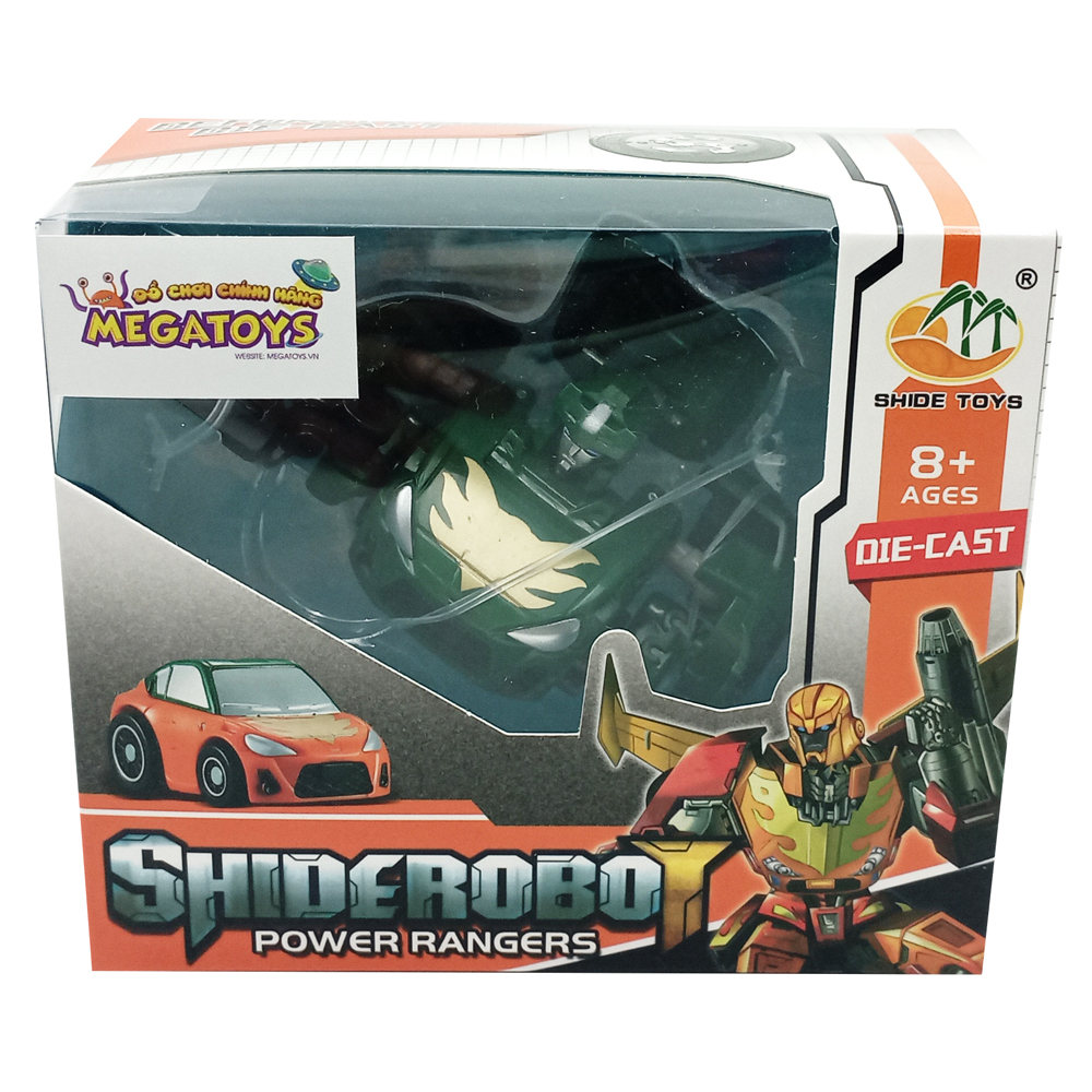 Đồ Chơi Mô Hình Ô Tô Biến Hình Robot - Shide Toys 611-2 - Màu Xanh Rêu