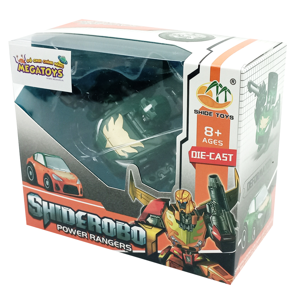 Đồ Chơi Mô Hình Ô Tô Biến Hình Robot - Shide Toys 611-2 - Màu Xanh Rêu